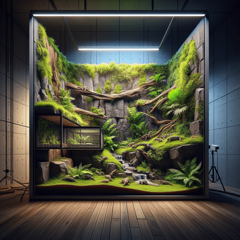 Custom lizard enclosure drainage