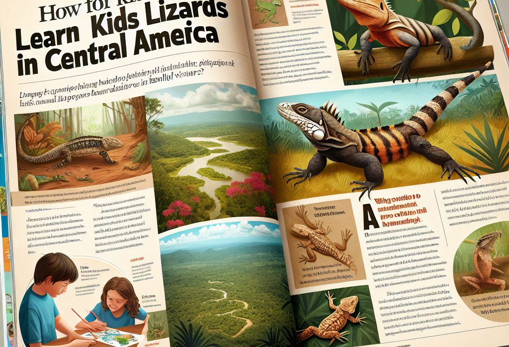 Educational Activities for Kids: Lizards in Central America