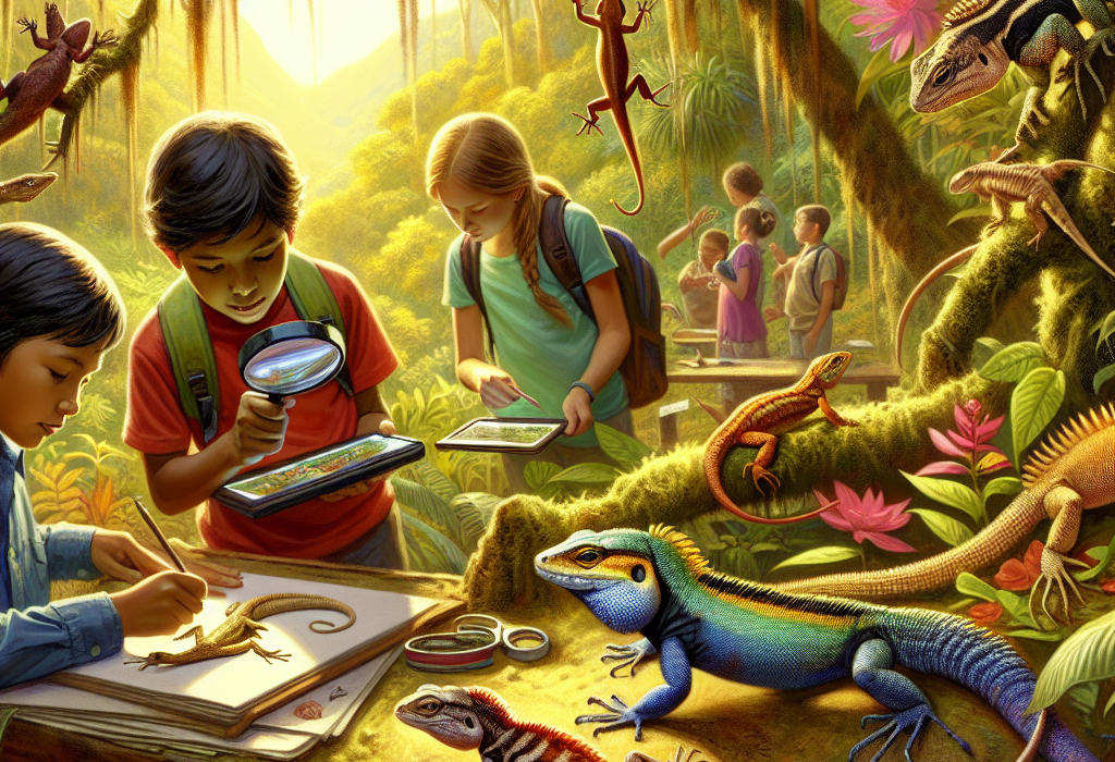 Educational Activities for Kids: Lizards in Central America