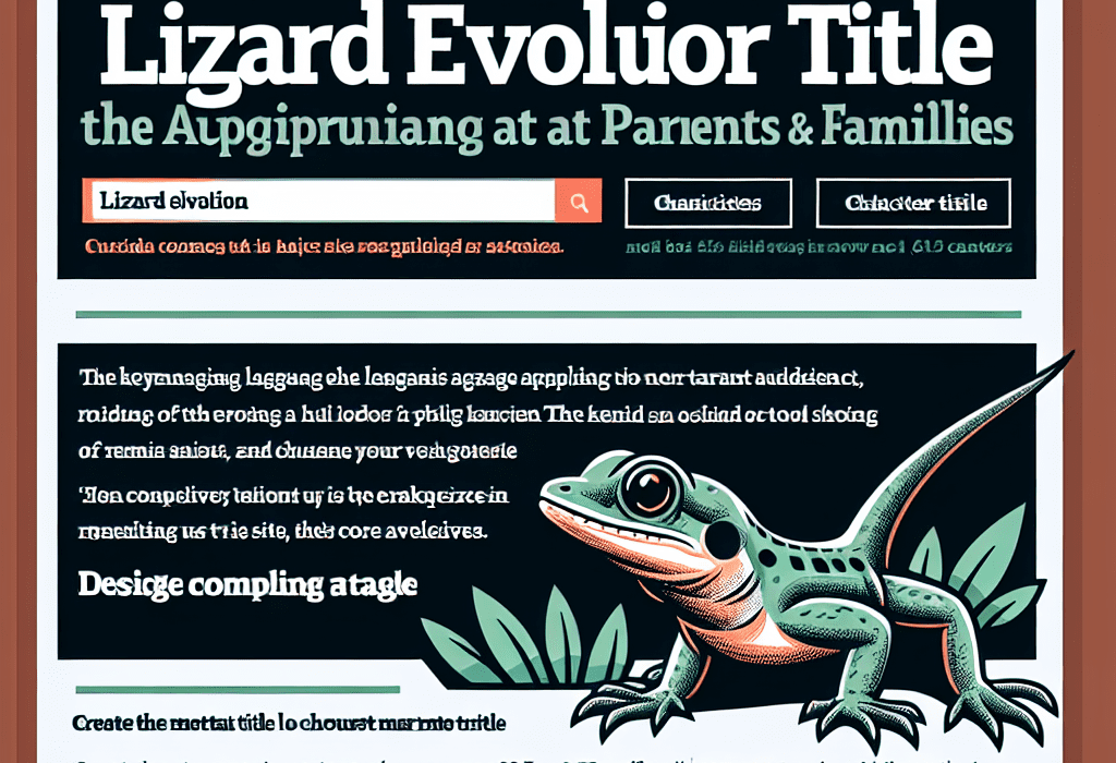 Lizard Evolution in Australia: A Family's Guide